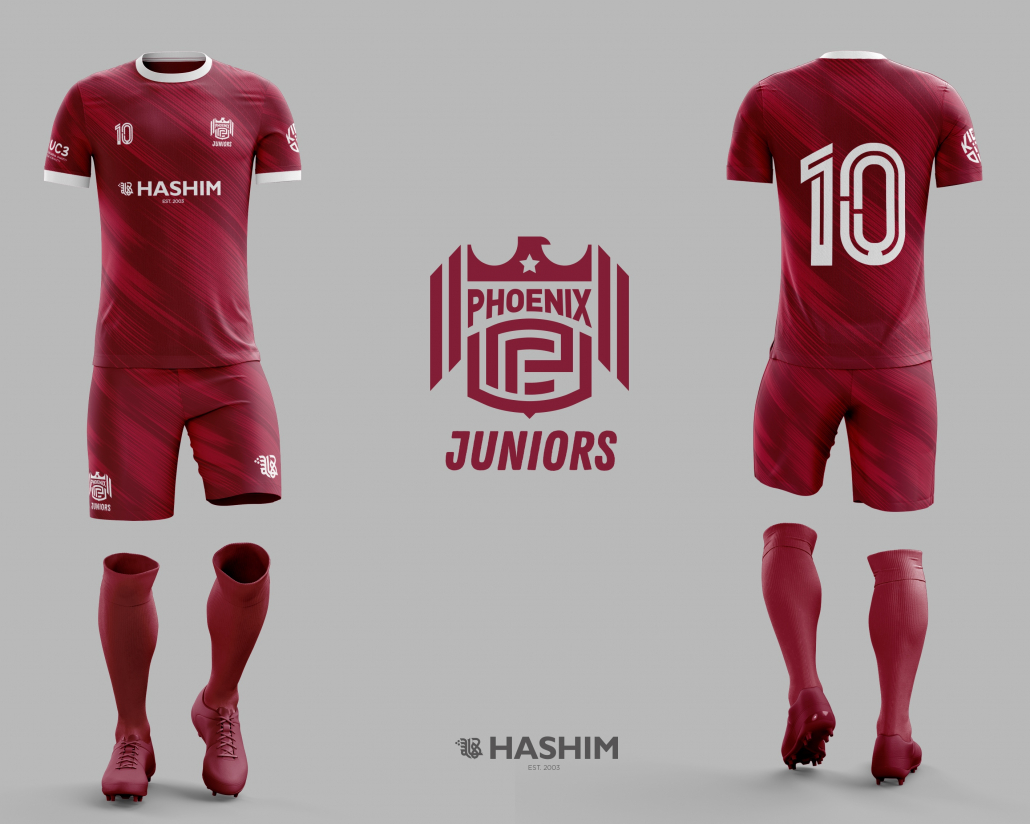 Phoenix Juniors Match Kit – U7s to U18s – Bradford Phoenix Football Club